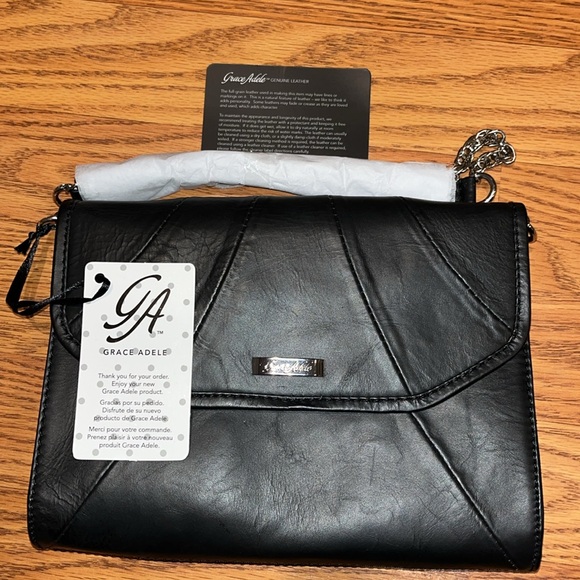 Grace Adele | Bags | Grace Adele New Leather Small Shoulder Bag | Poshmark